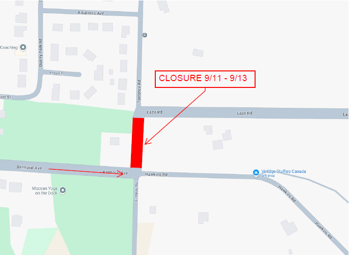 Traffic Pattern Change: Torrence Road Closed Lazo Road to Balmoral ...